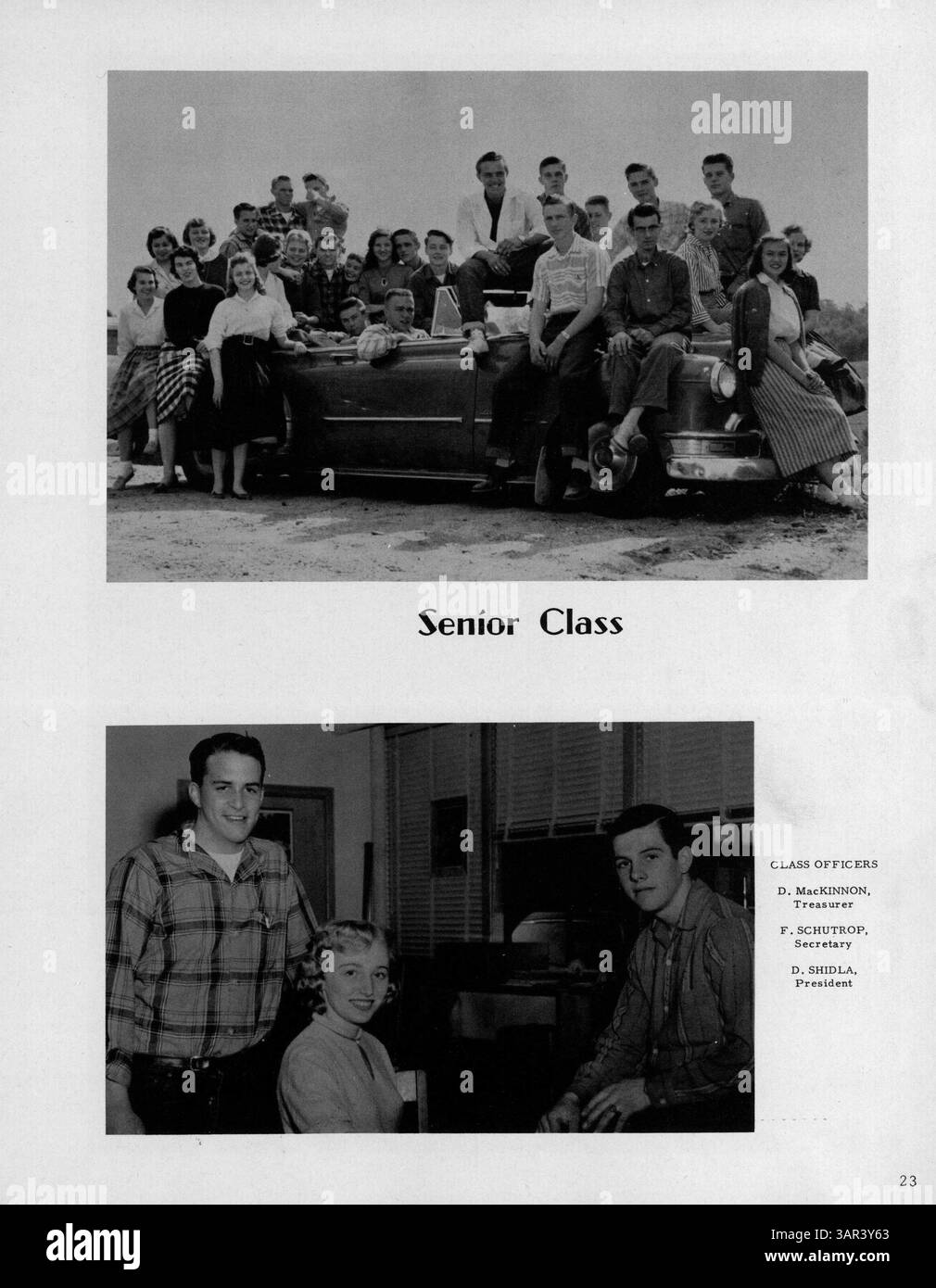 The 'Eagle' yearbook from Eden Prairie High School (1958) is an unbound ...