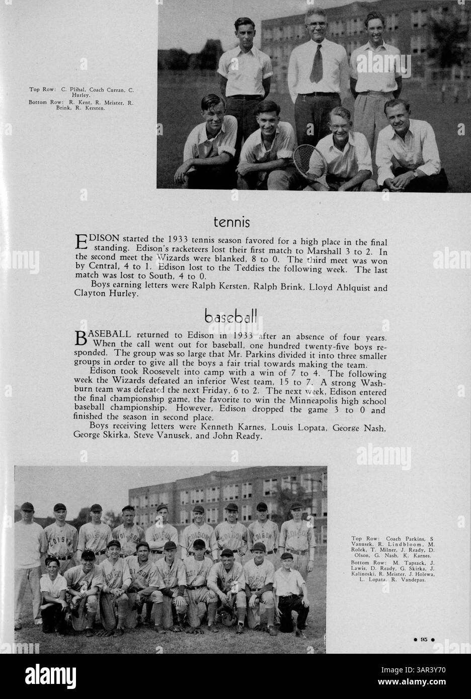 This 1934 high school yearbook reflects the activities of Edison High ...
