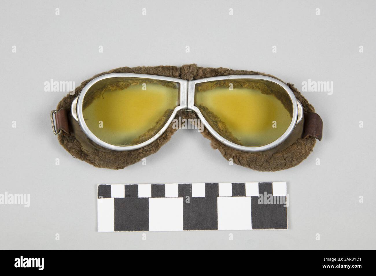 These Resistal aviator's goggles were owned by Charles A. Lindbergh ...
