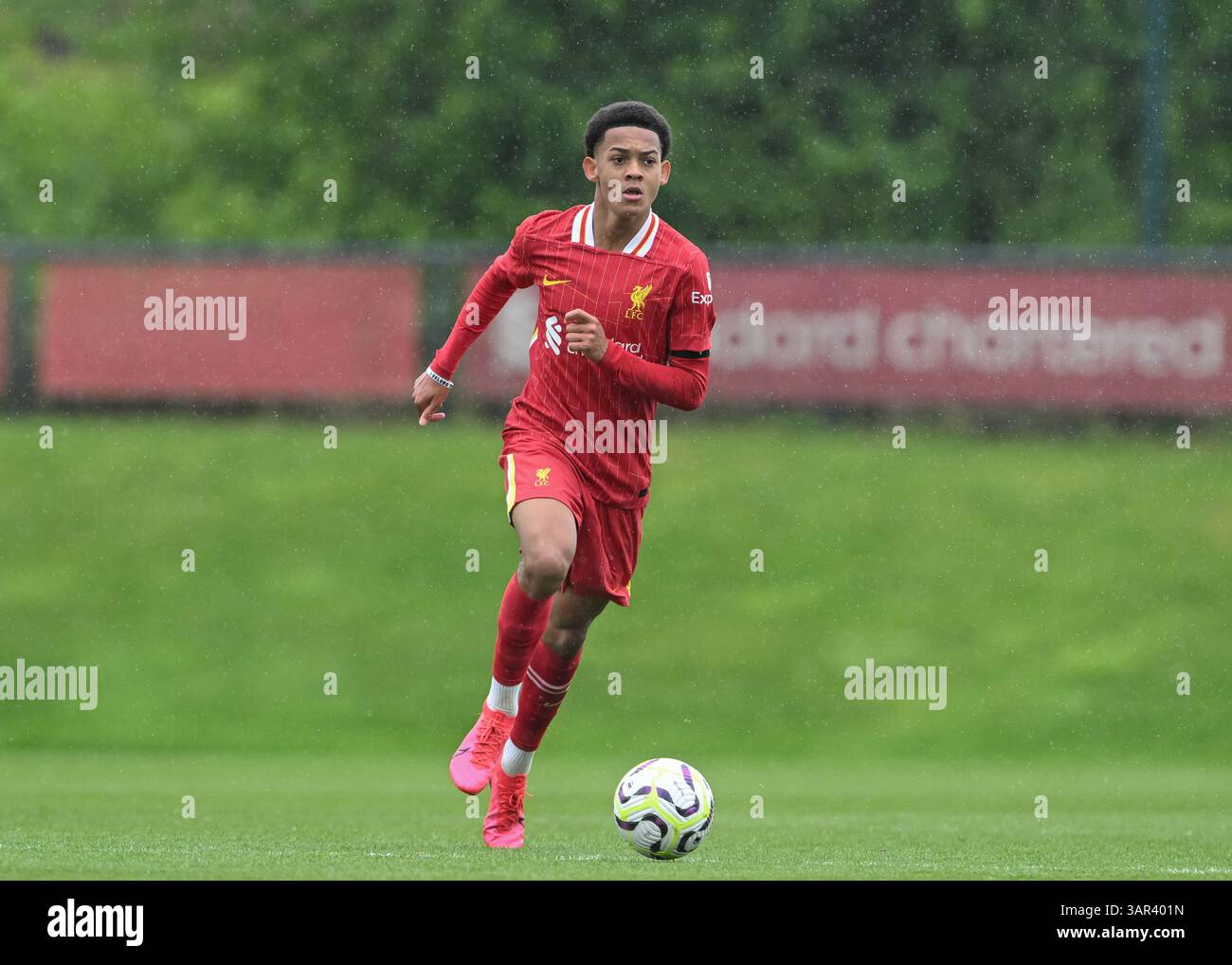 Liverpool, UK. 16th Apr, 2025. Joshua Sonni-Lambie of Liverpool during ...