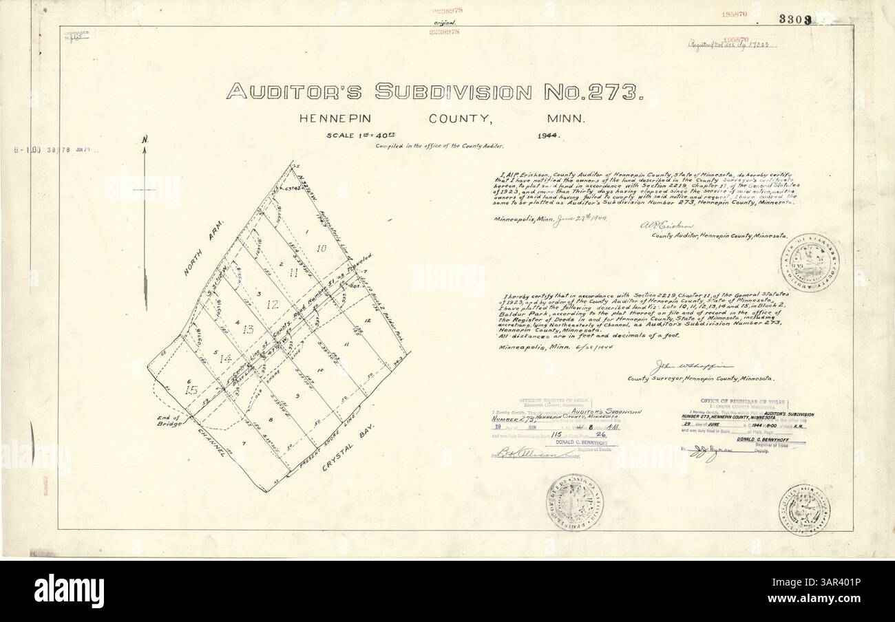 Auditor's Subdivision Number 273, located in Hennepin County, offers ...