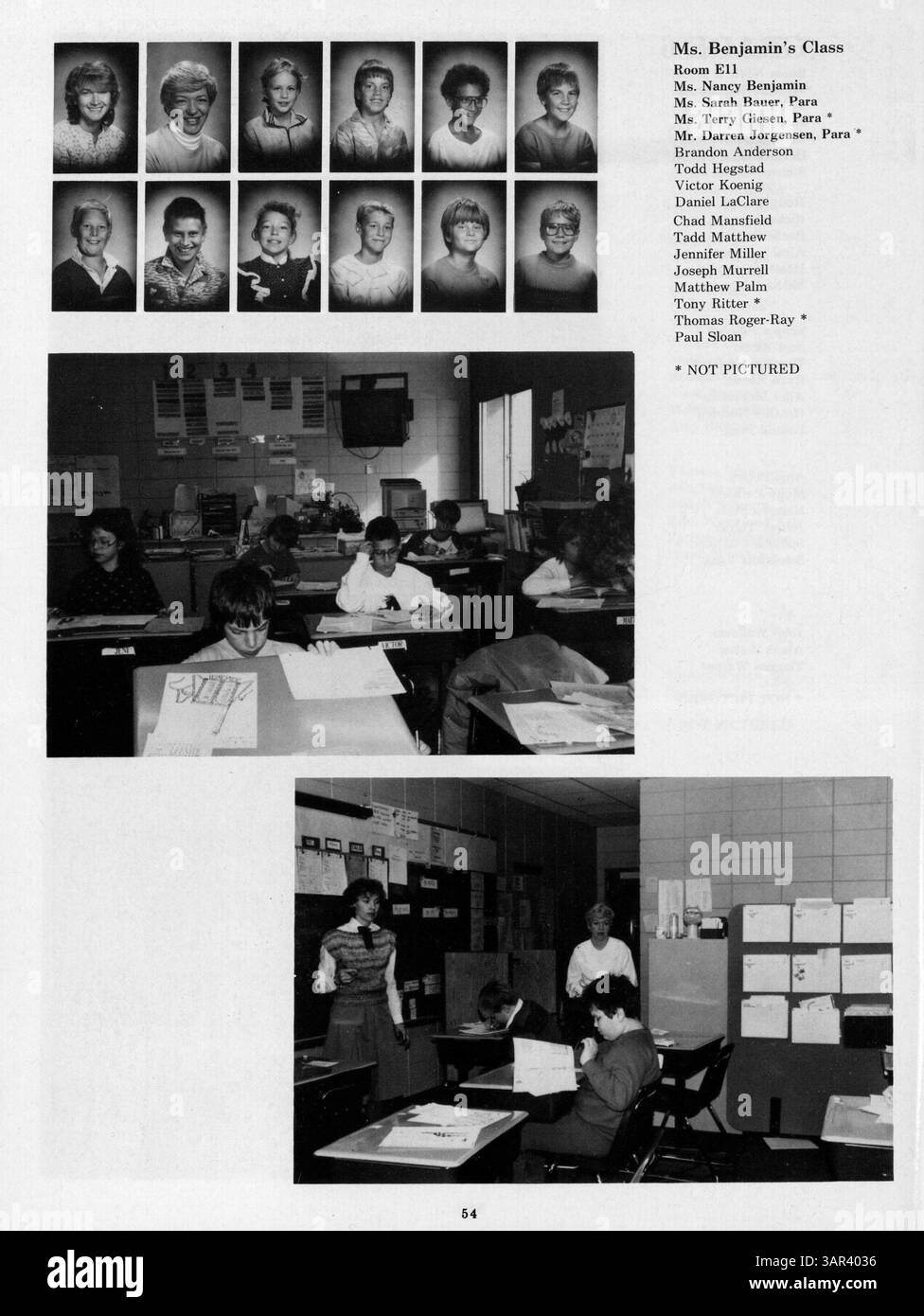 The 1988 Oxbow Creek Elementary Yearbook documents the students ...