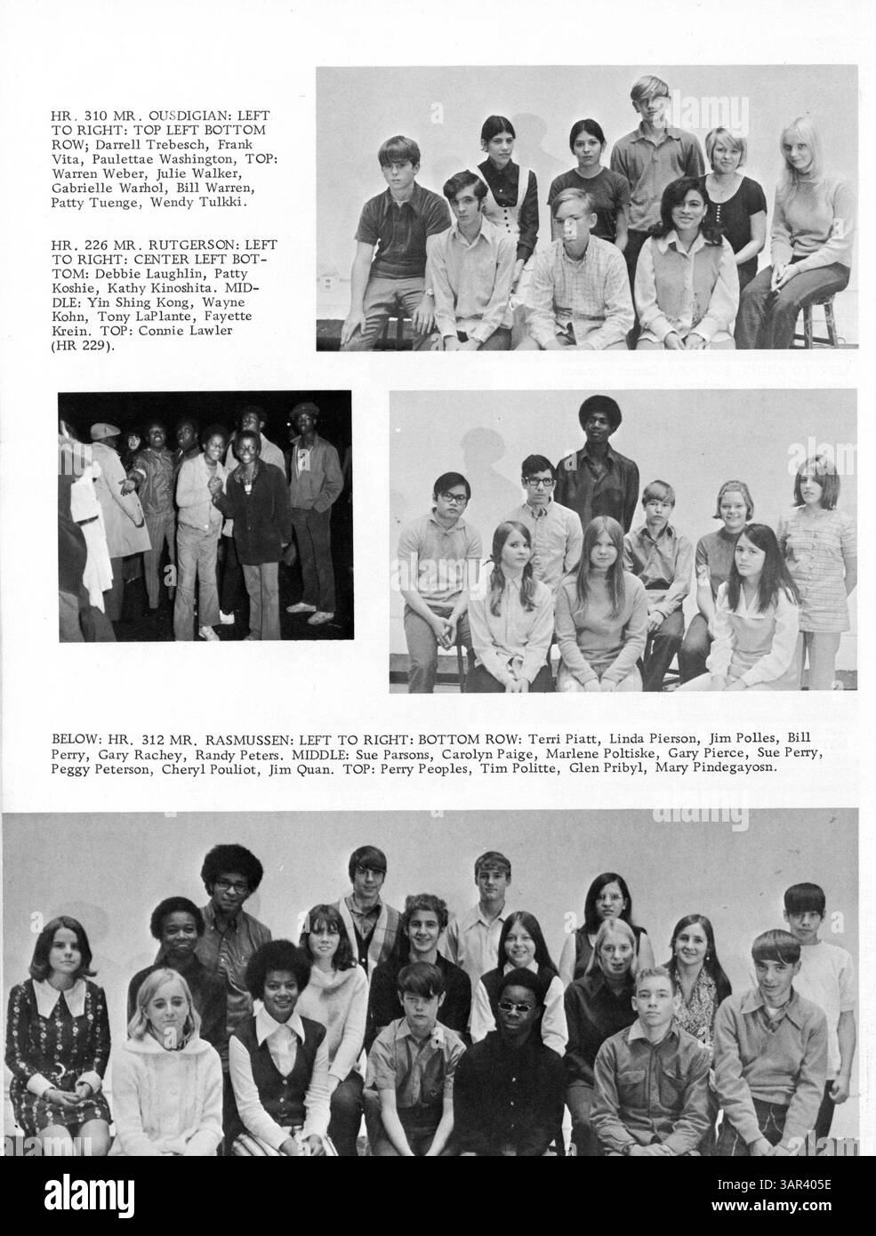 This 1971 yearbook from North High School documents student life ...
