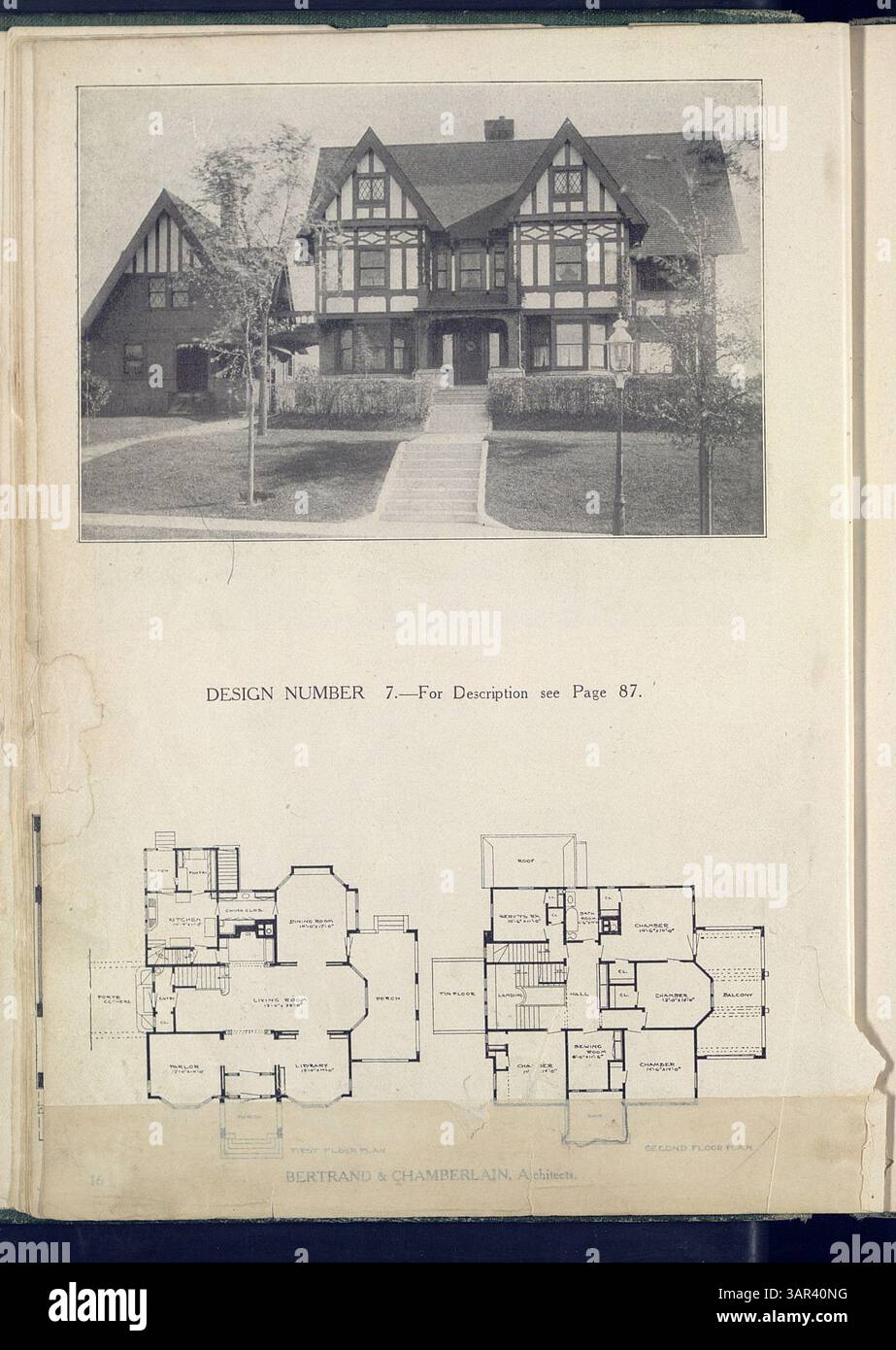 Presents house designs with detailed descriptions and building costs hi ...