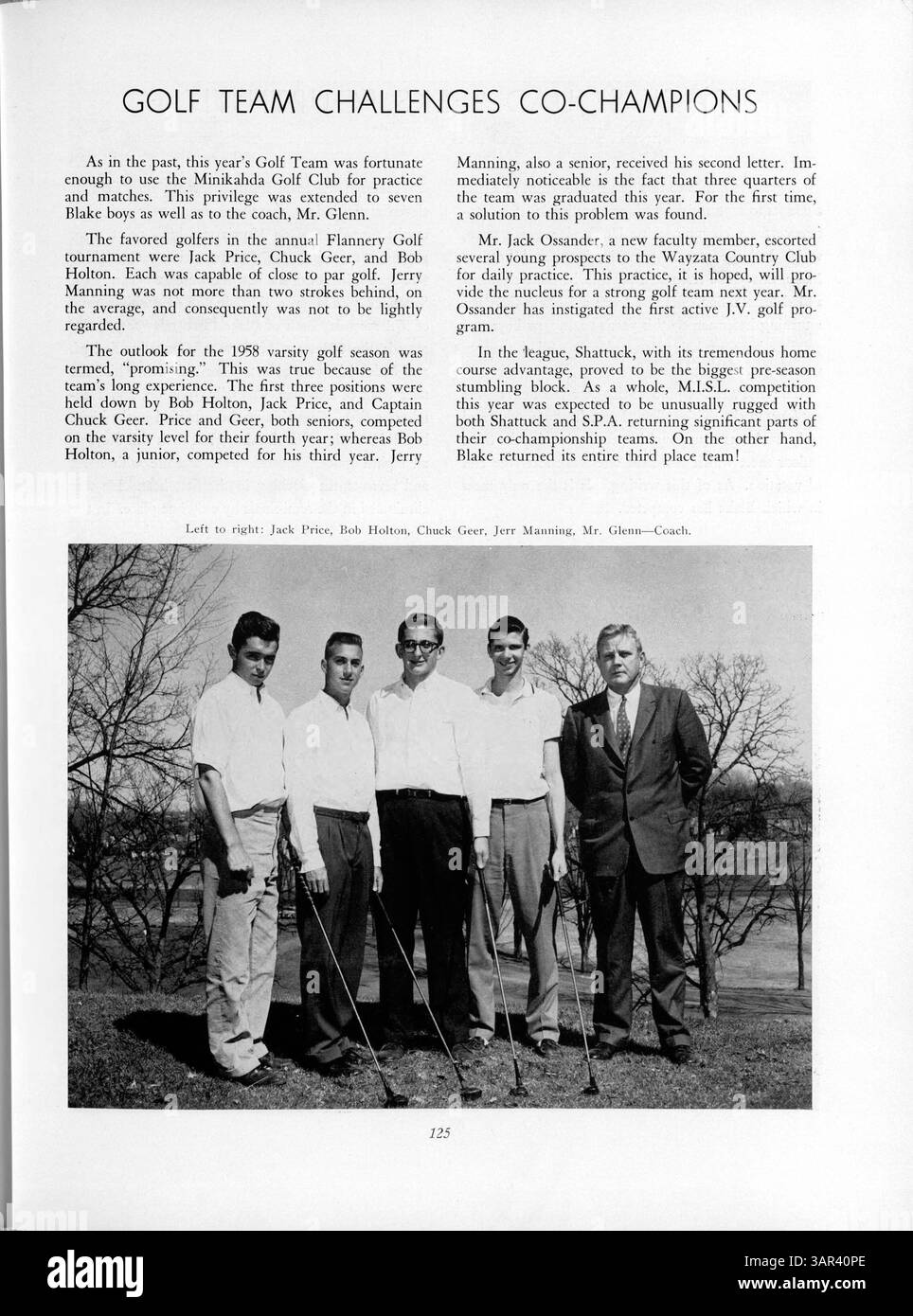 The 1958 Blake School yearbook is a historical record that documents ...