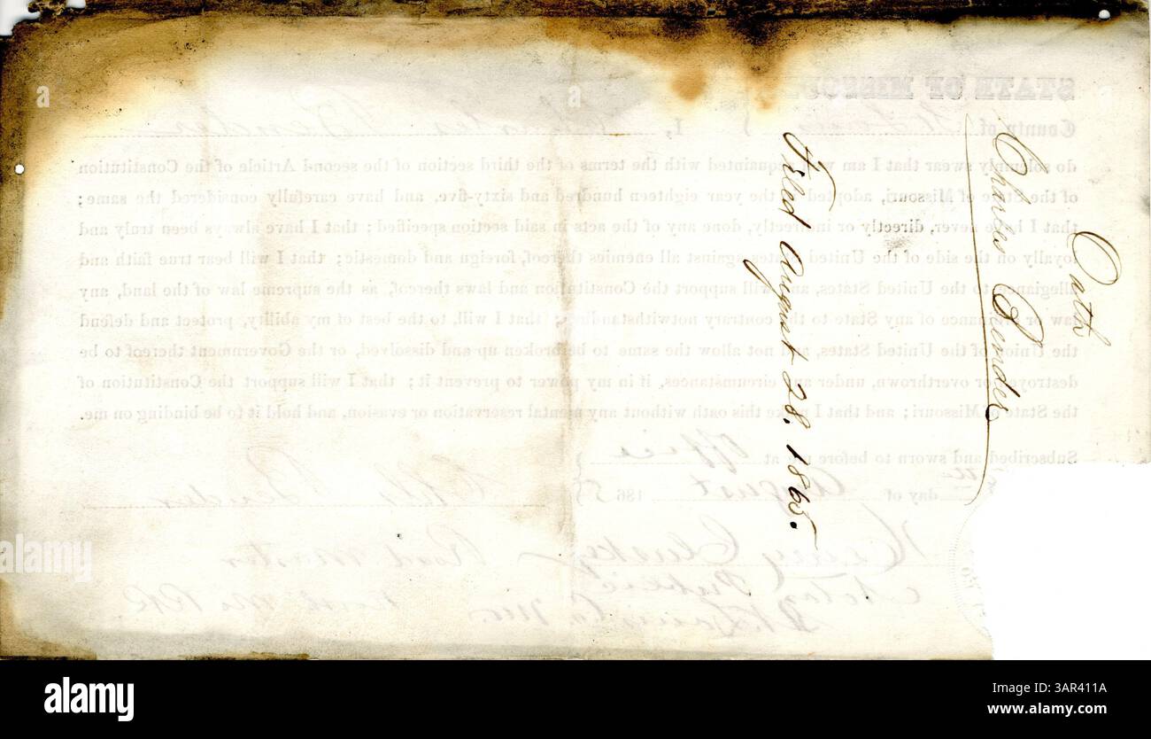 Charles Bender of St. Louis swears an oath of allegiance to the United ...