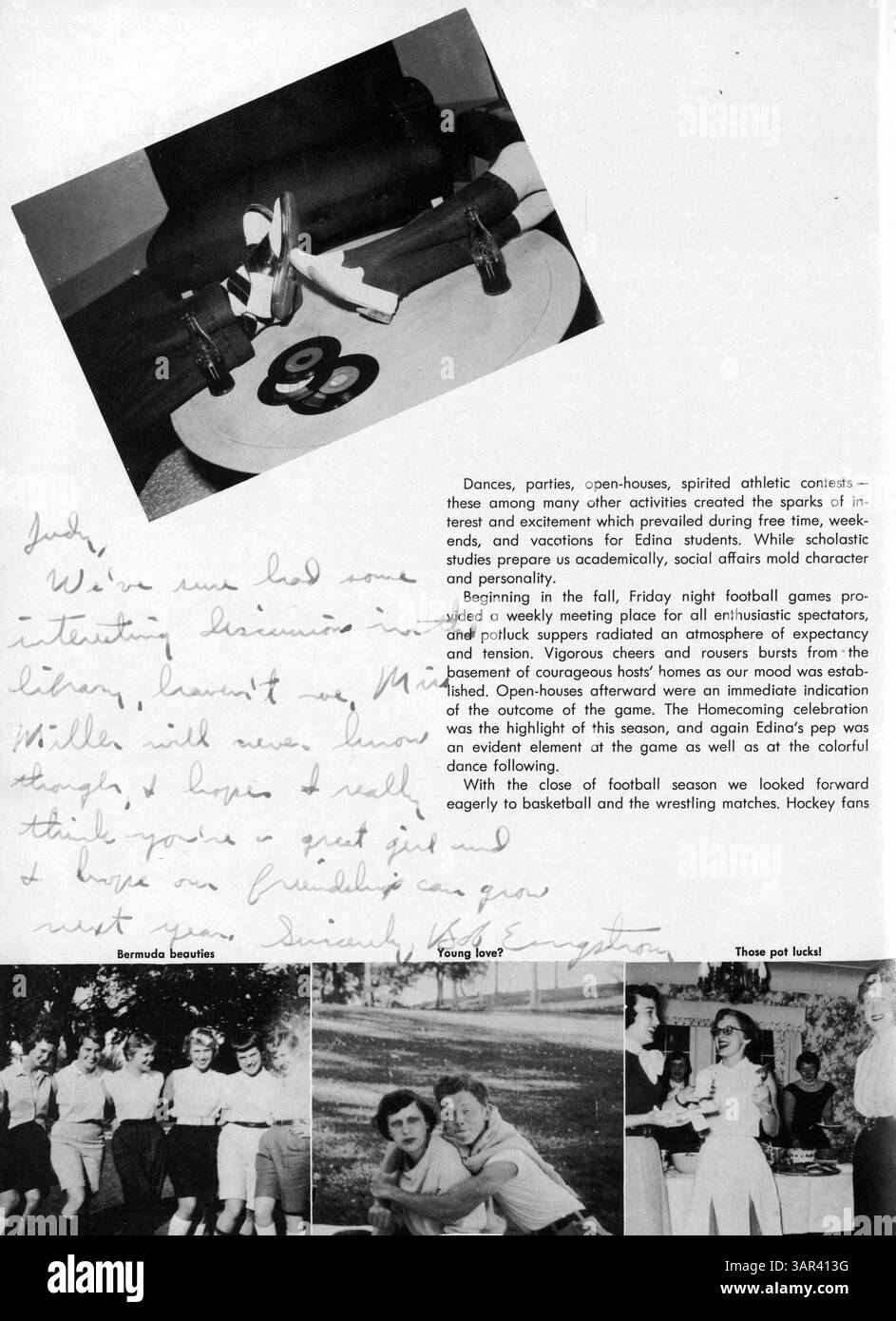 The 1955 edition of the 'Whigrean' yearbook from Edina-Morningside High ...