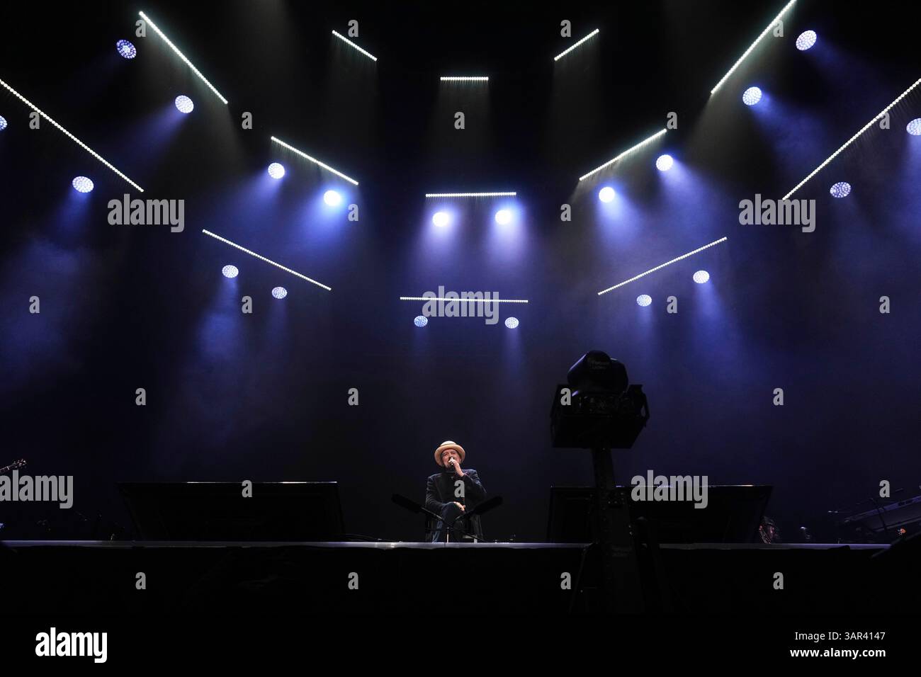 Spanish singer Joaquin Sabina performs in concert in Buenos Aires ...