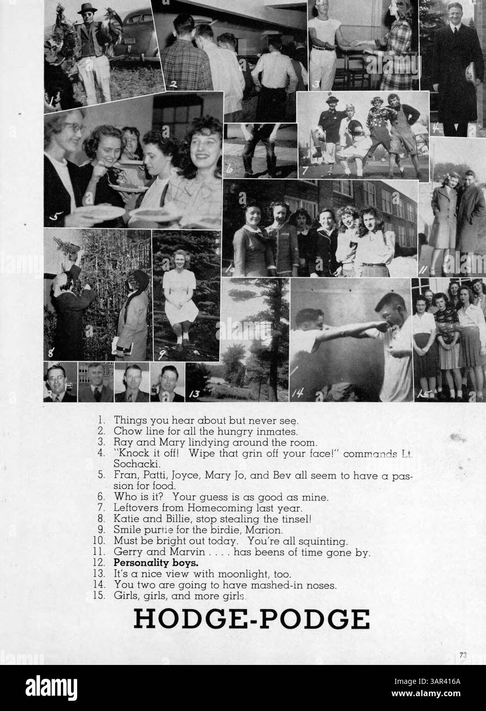The 1946 Robbinsdale High School Yearbook, 'The 1946 Robin,' provides a ...