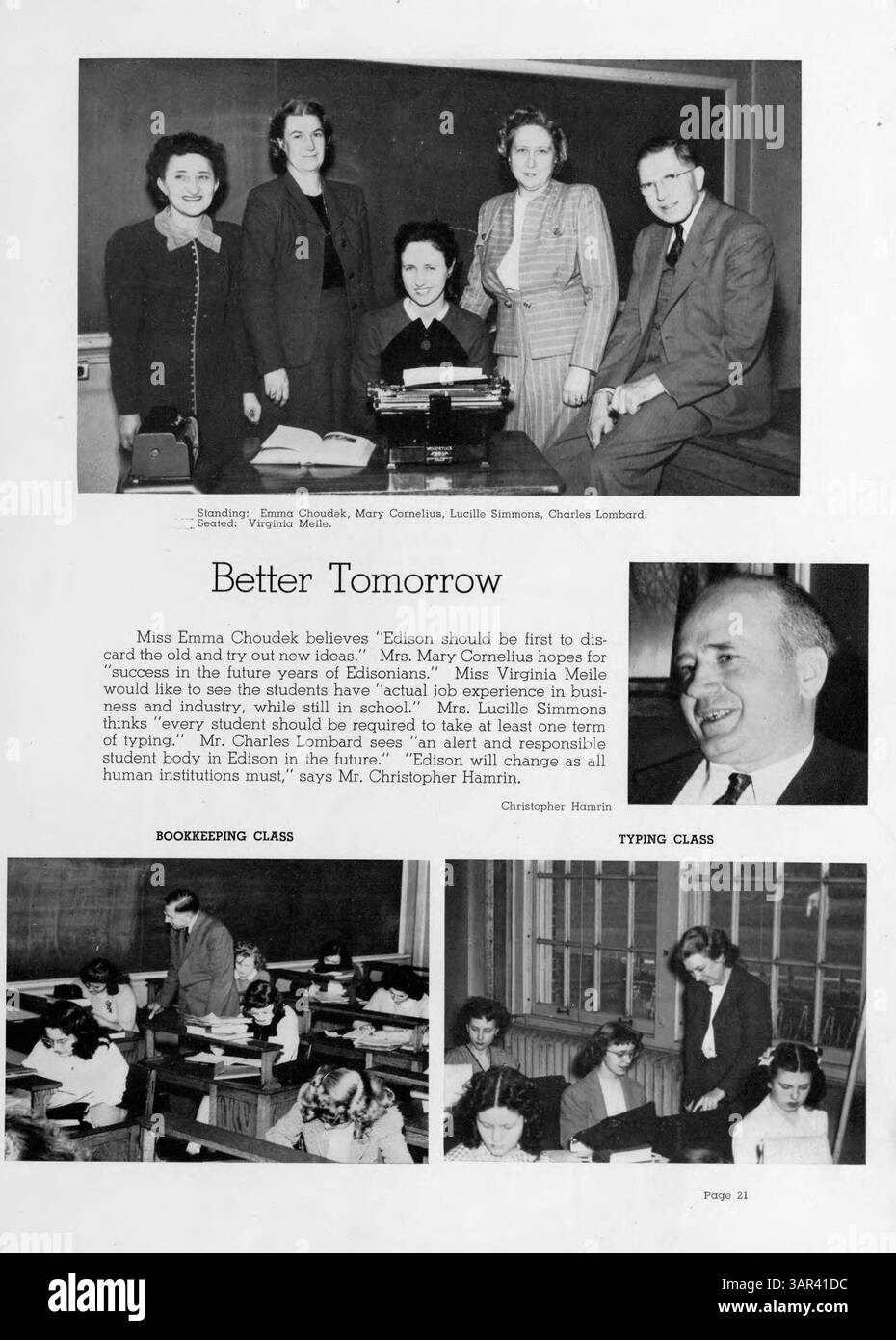The Edison High School 1947 yearbook, capturing the essence of the 1946-1947 academic year with ...