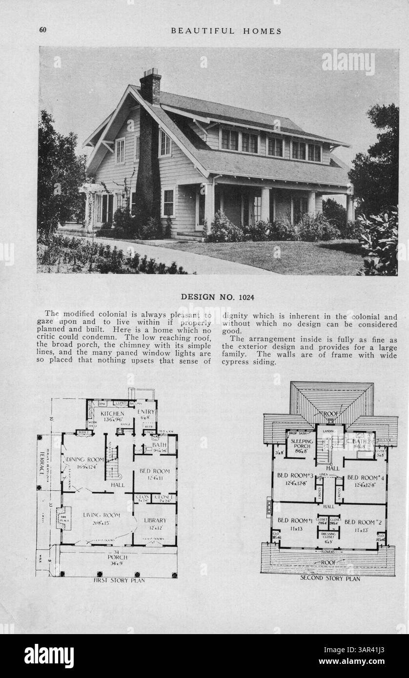 Modest residential house on Black and White Stock Photos & Images - Alamy
