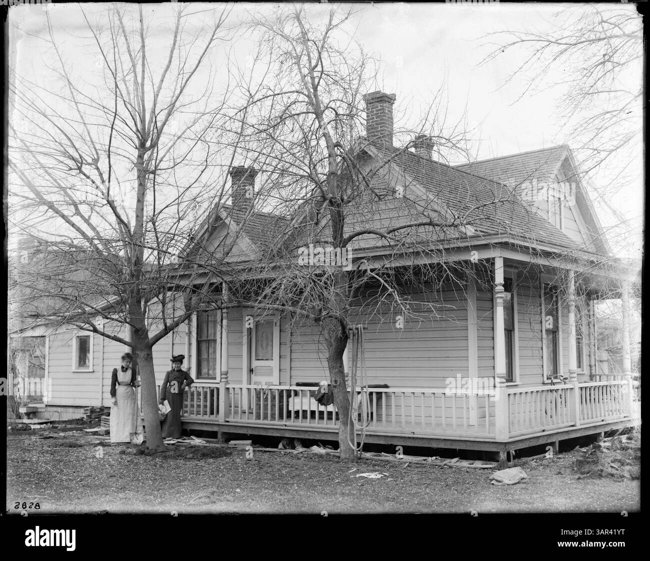 Photograph by Lee Moorhouse showing a group of residential buildings in ...