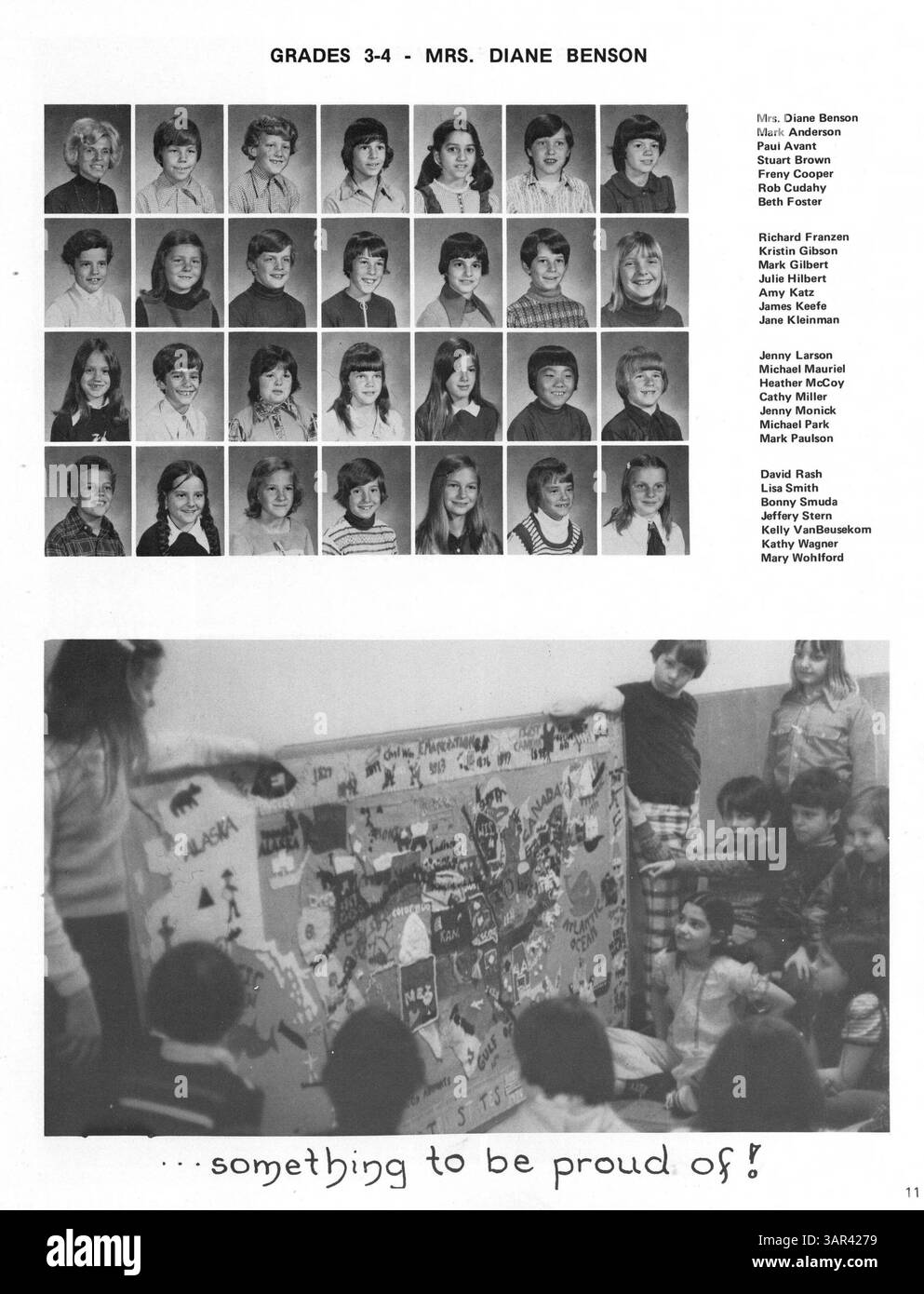 The 1974-1975 yearbook of Meadowbrook Elementary showcases the ...