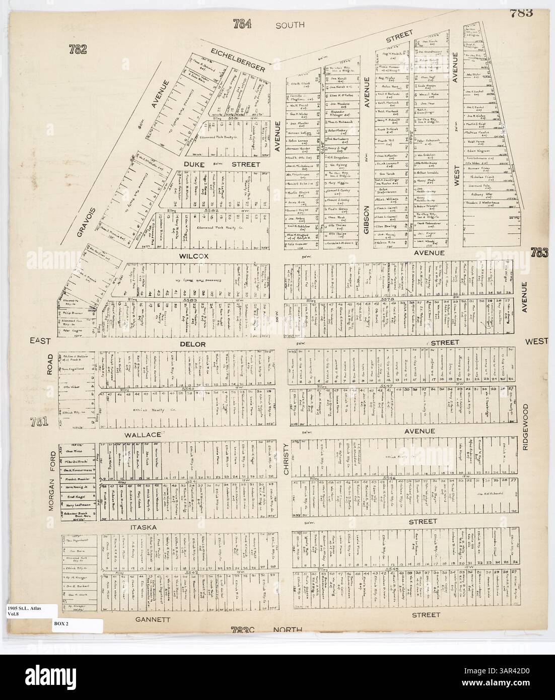 Page 783 of Volume 2 of the Atlas of the City of St. Louis provides a ...