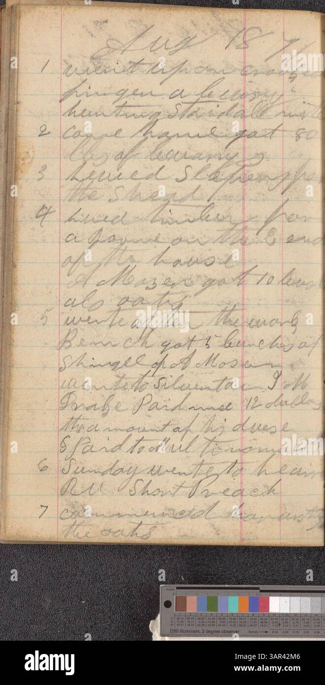 The diary from January 1, 1870 to June 29, 1872 contains personal daily ...