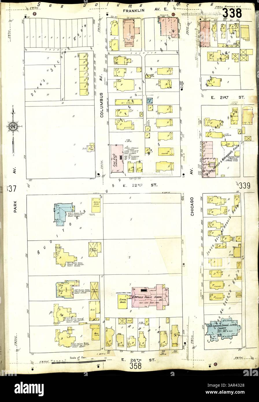 Volume 4 of the Sanborn Insurance Maps series documents Minneapolis ...