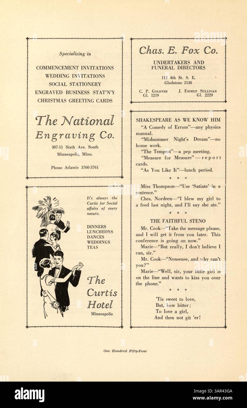 The 1927 edition of the Wizard yearbook from Edison High School ...