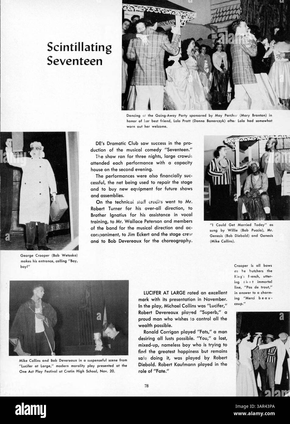 The 1955 'Delta' yearbook from De La Salle High School features ...