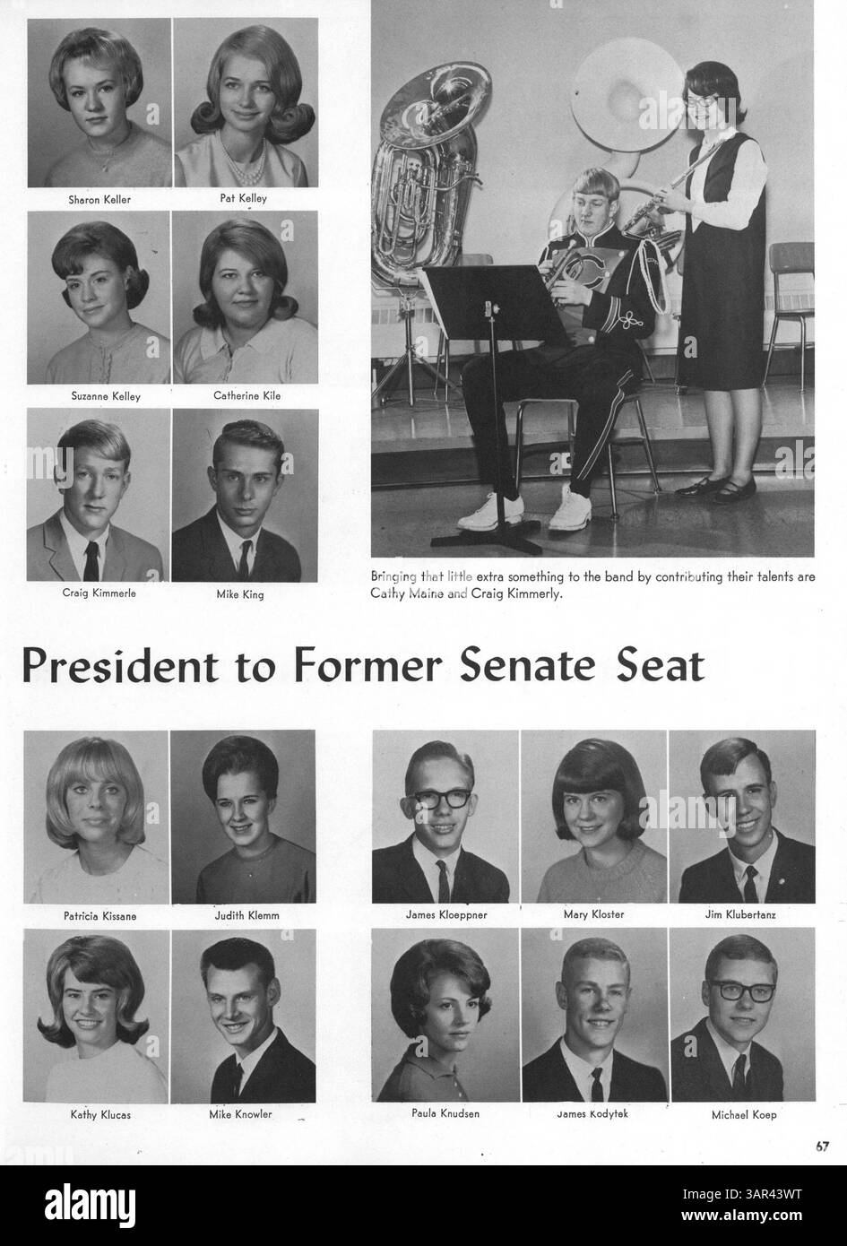 The 1965 Cooper High School yearbook, Talons '65, documents key moments ...