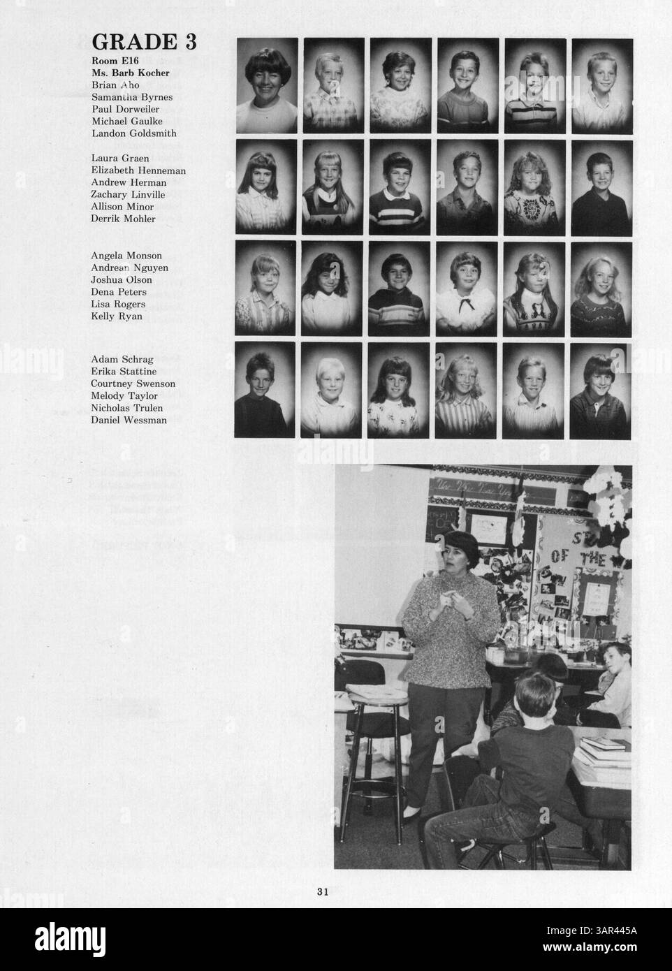 The 1988 yearbook from Oxbow Creek Elementary School reflects the ...