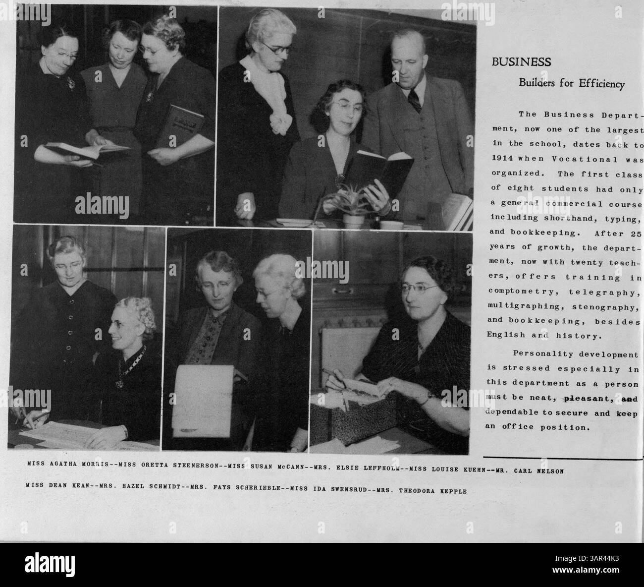 The 1940 'Tradewind' vocational yearbook documents the students ...