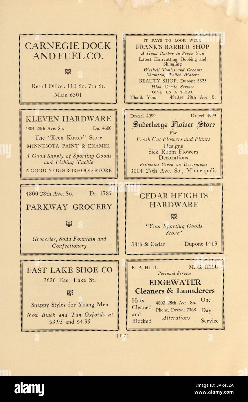 The 1928 'Sagamore' yearbook from Roosevelt High School highlights ...