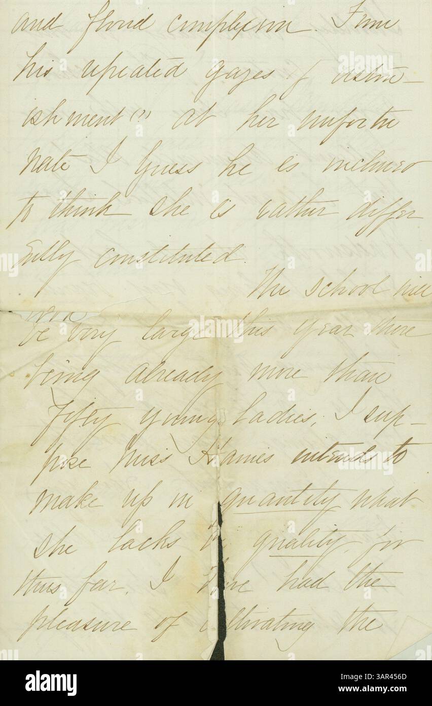 Letter from Nelly Blow to her father Henry T. Blow, dated October 3 ...