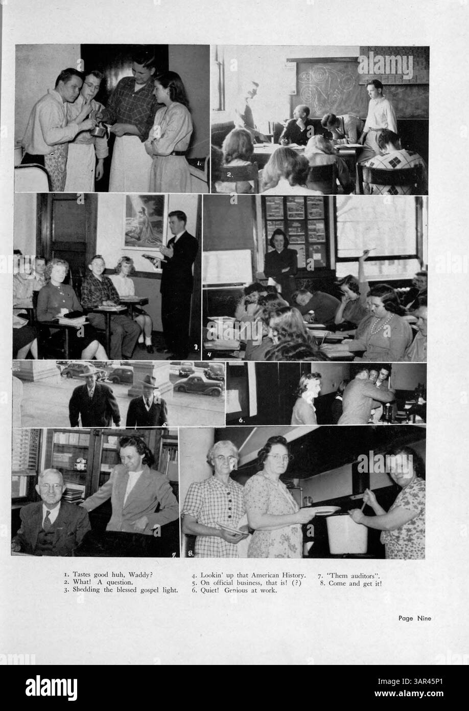 The 1947 edition of Minnehaha Academy's yearbook, Antler, captures the ...