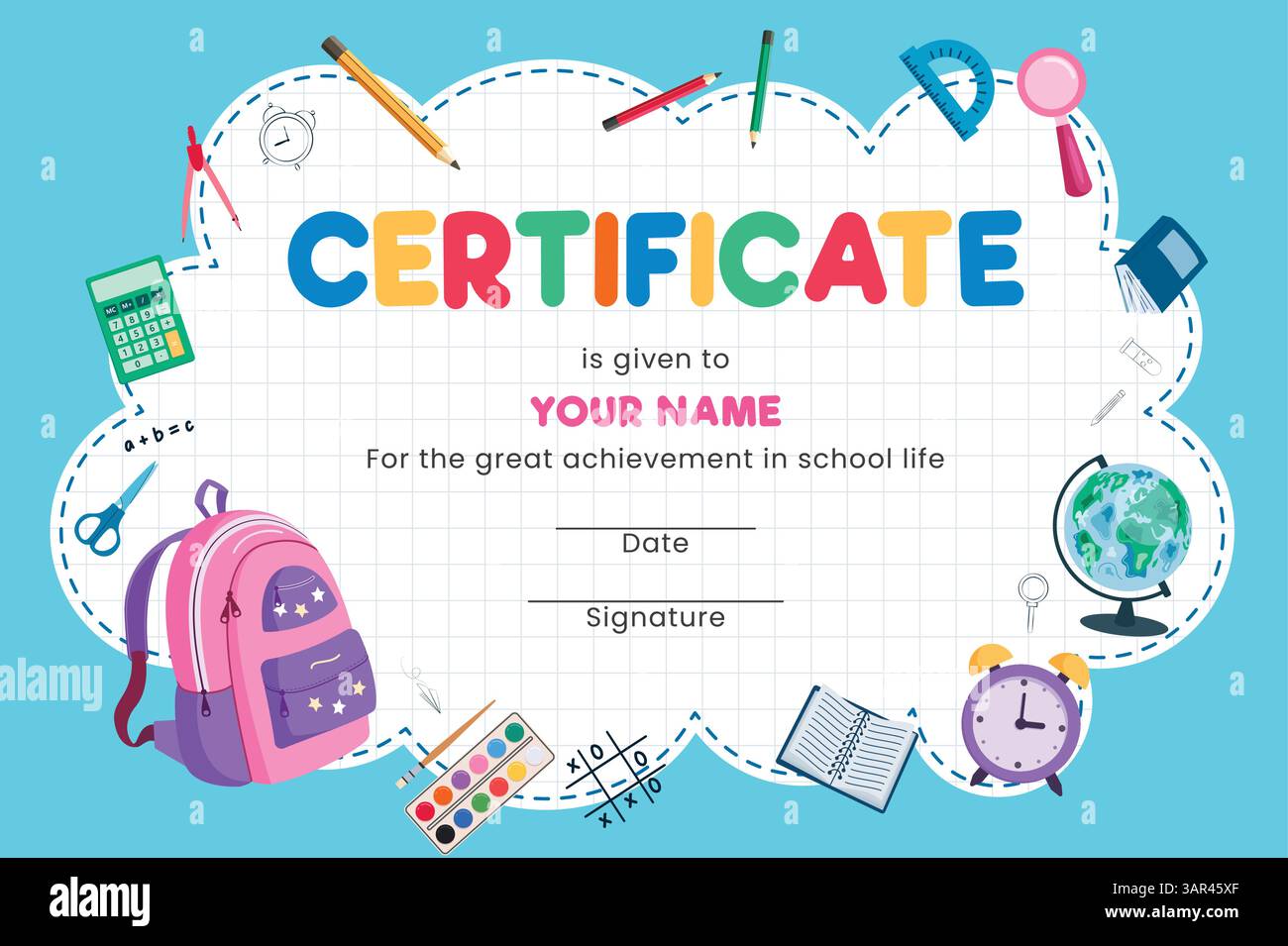 School graduation certificate template clipart. Kindergarten ...