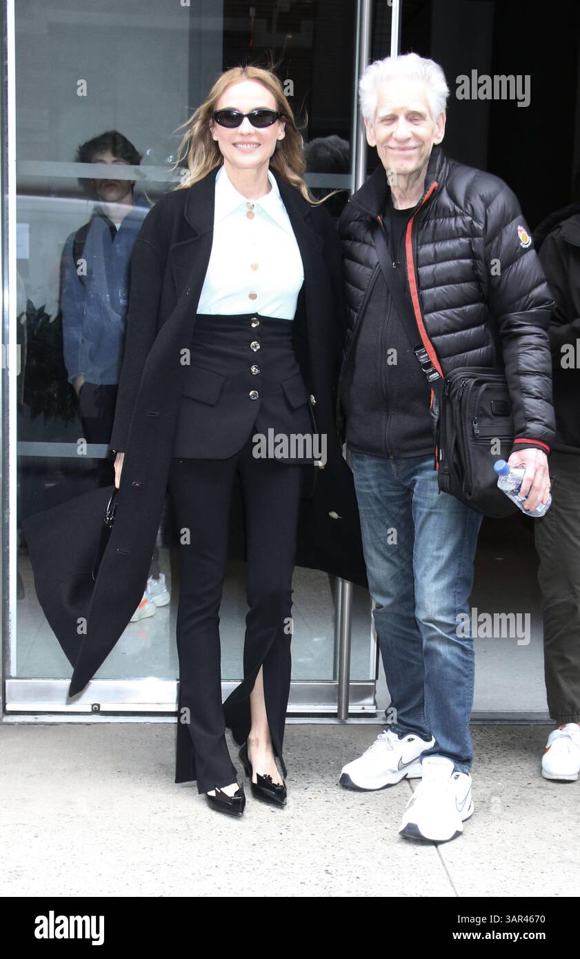 April 16 2025 David Cronenberg and Diane Kruger press tour for new ...