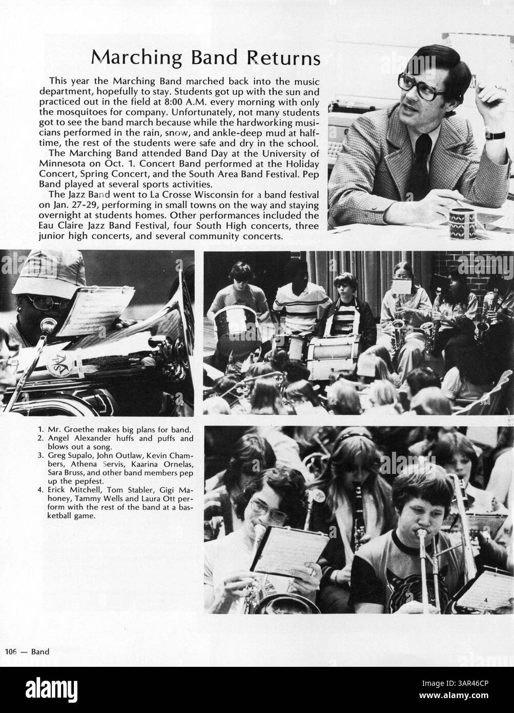 The South High School yearbook '1978 Tiger' records the major student ...
