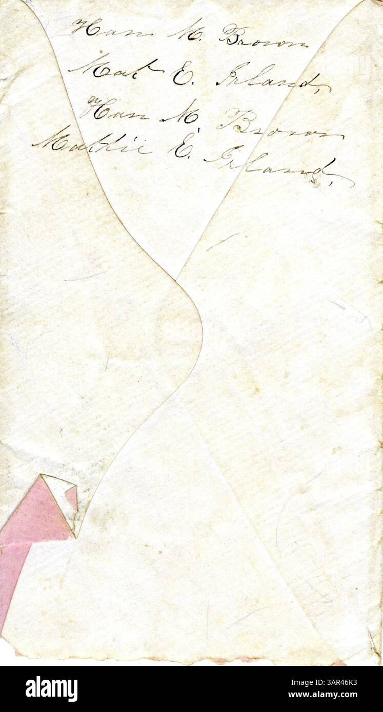 This letter, written by D.M. Wetzell to Miss Hannah Brown on July 18 ...
