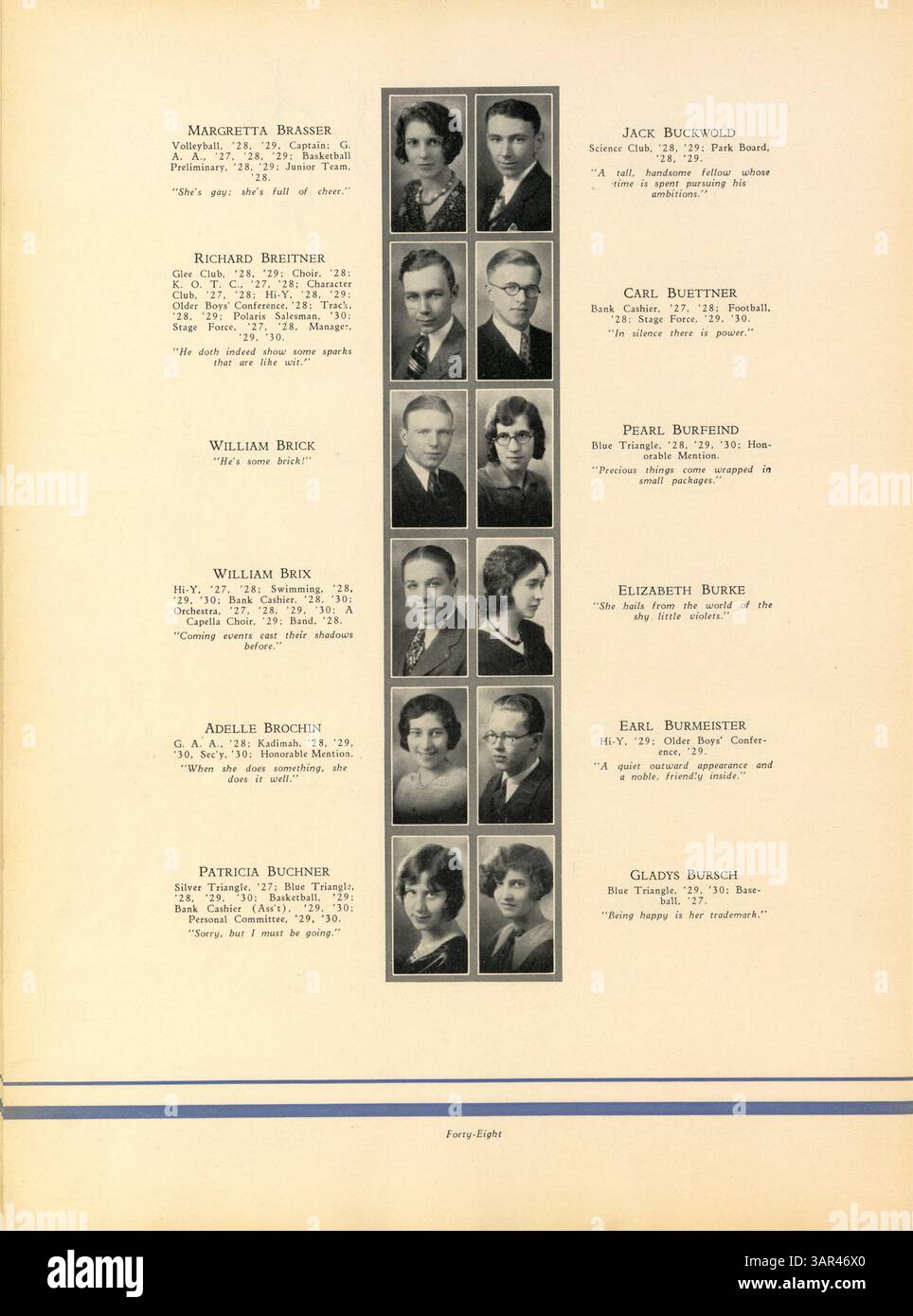 North High School's 1930 yearbook, Polaris, documents the students ...