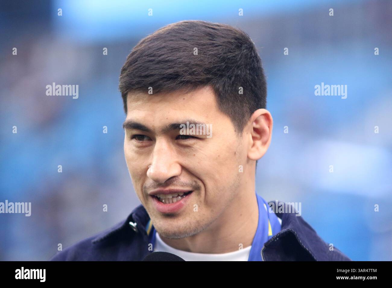 Saint Petersburg, Russia. 16th Apr, 2025. Dmitry Bivol, boxer, world ...