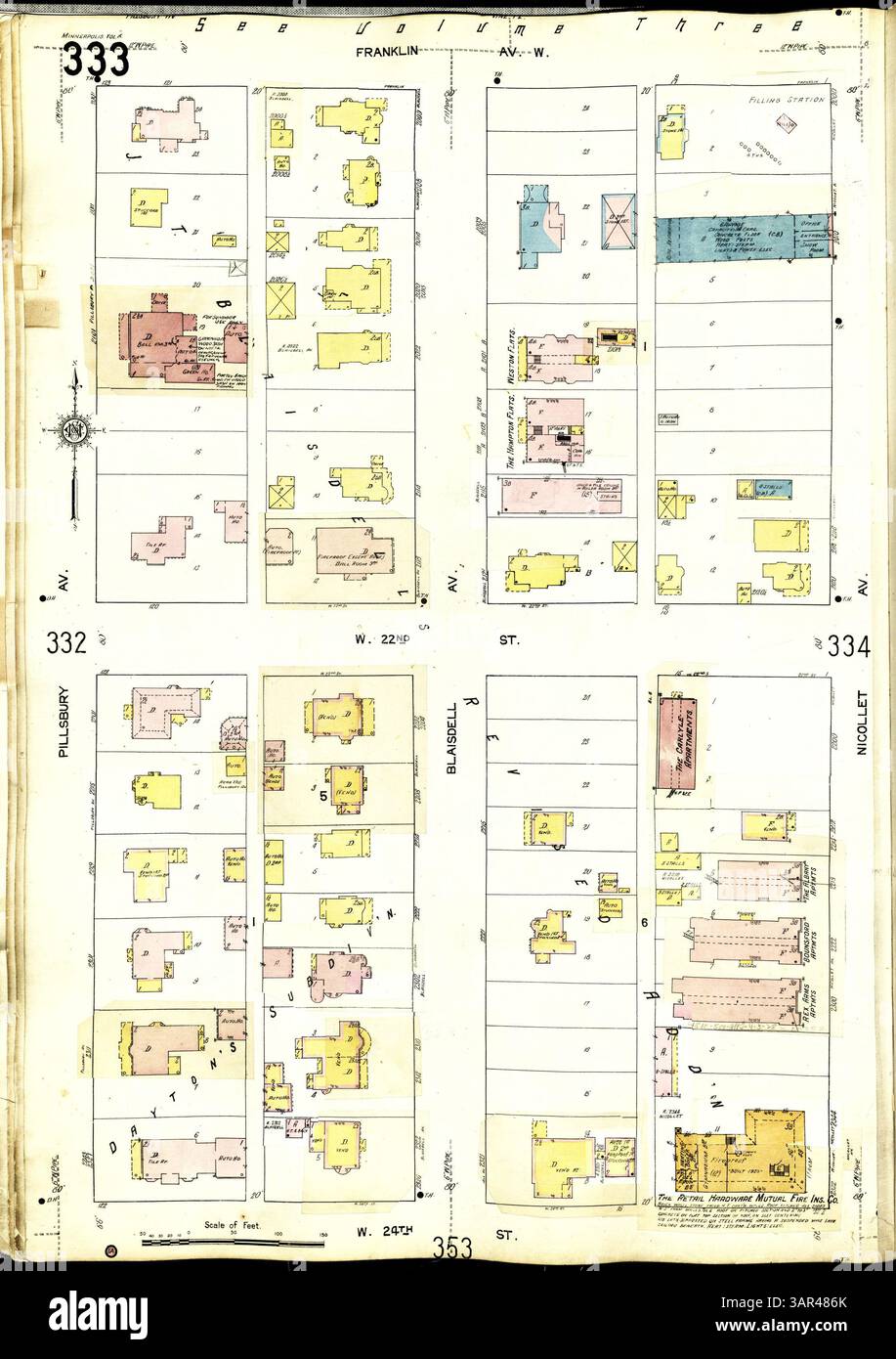 This volume of the Sanborn Insurance Maps covers Minneapolis, Minnesota ...