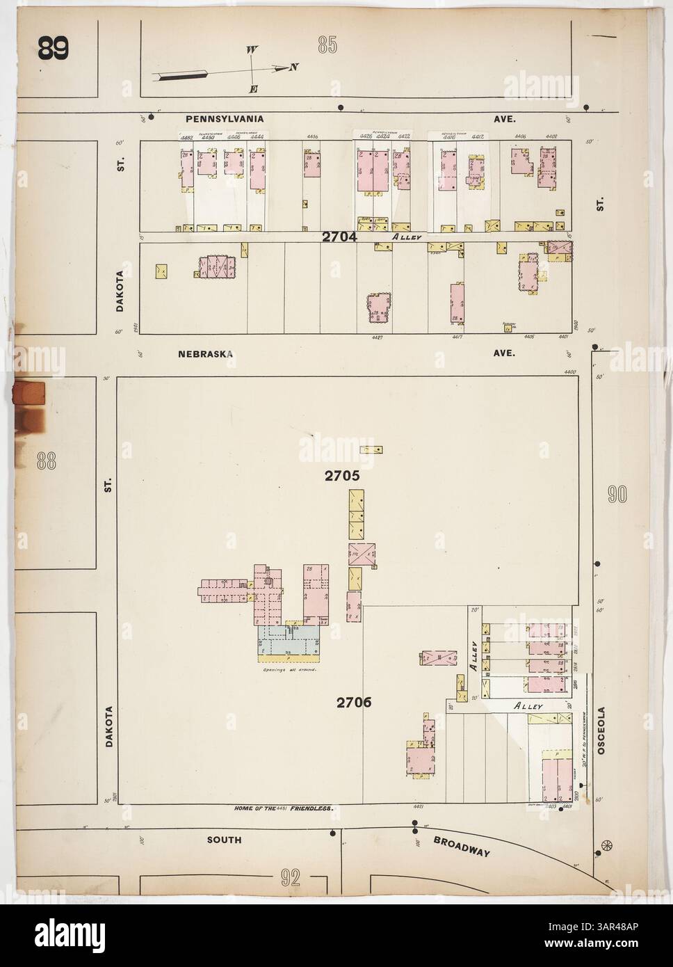 Whipple's Fire Insurance Map from 1898 details the structure and layout ...
