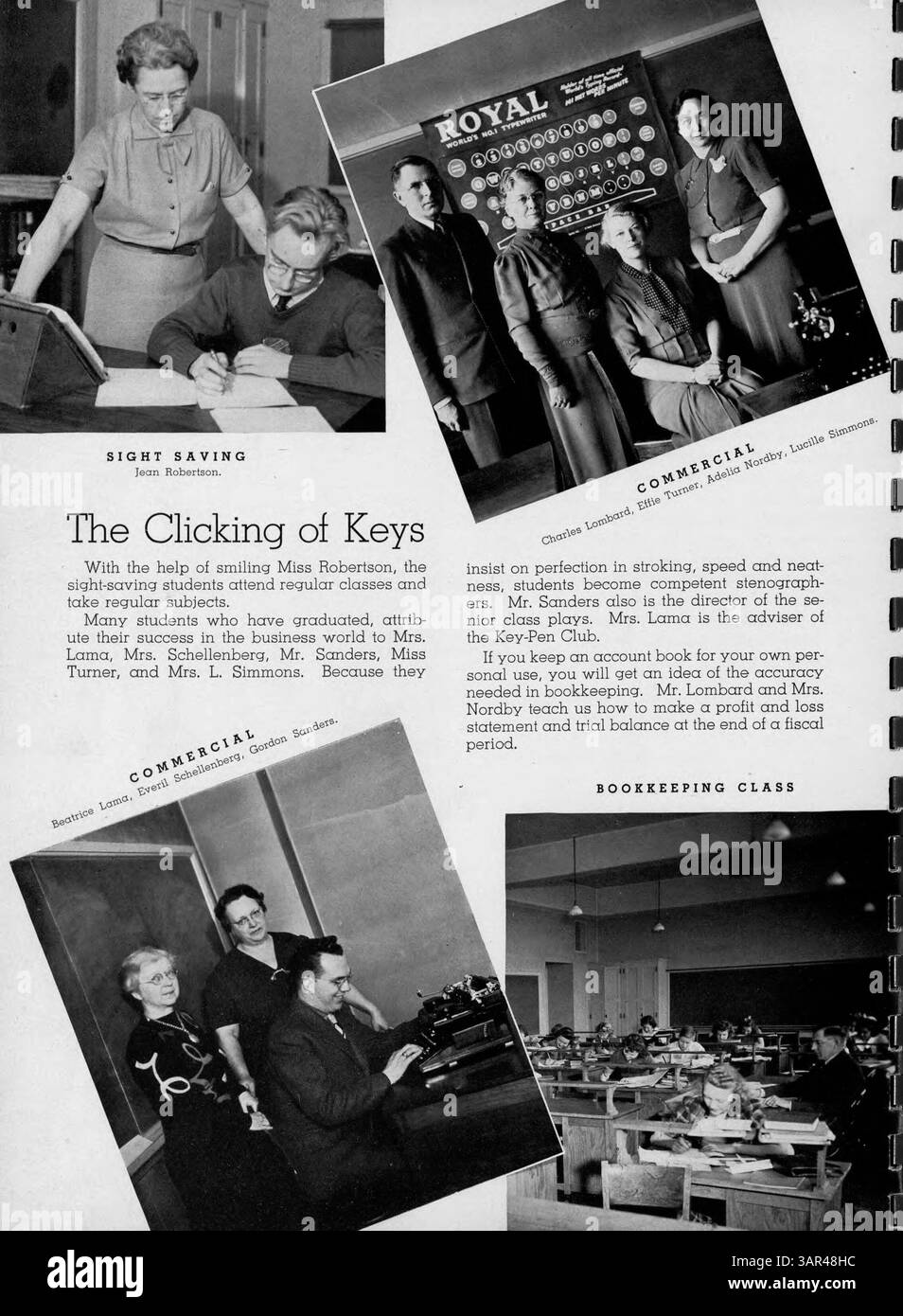The 1940 'Wizard' yearbook from Edison High School documents the ...
