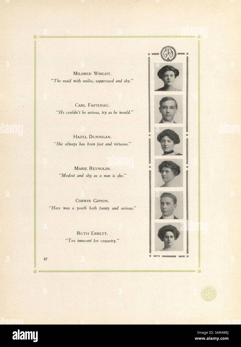 The 1910 'Hesperian' yearbook from West High School captures the ...