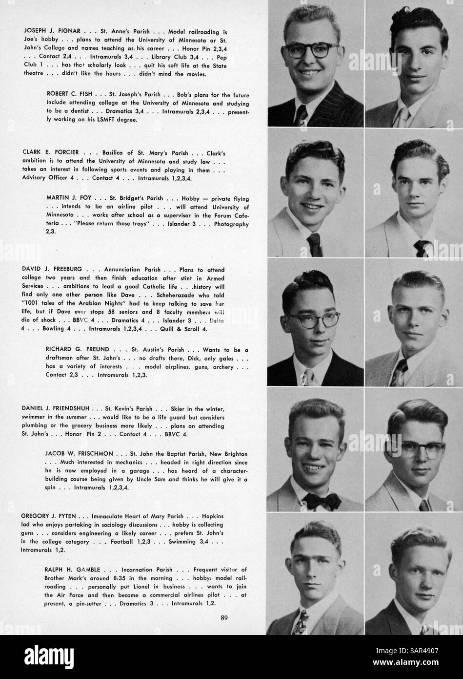 The De La Salle Yearbook of 1954 highlights the key aspects of the 1953 ...