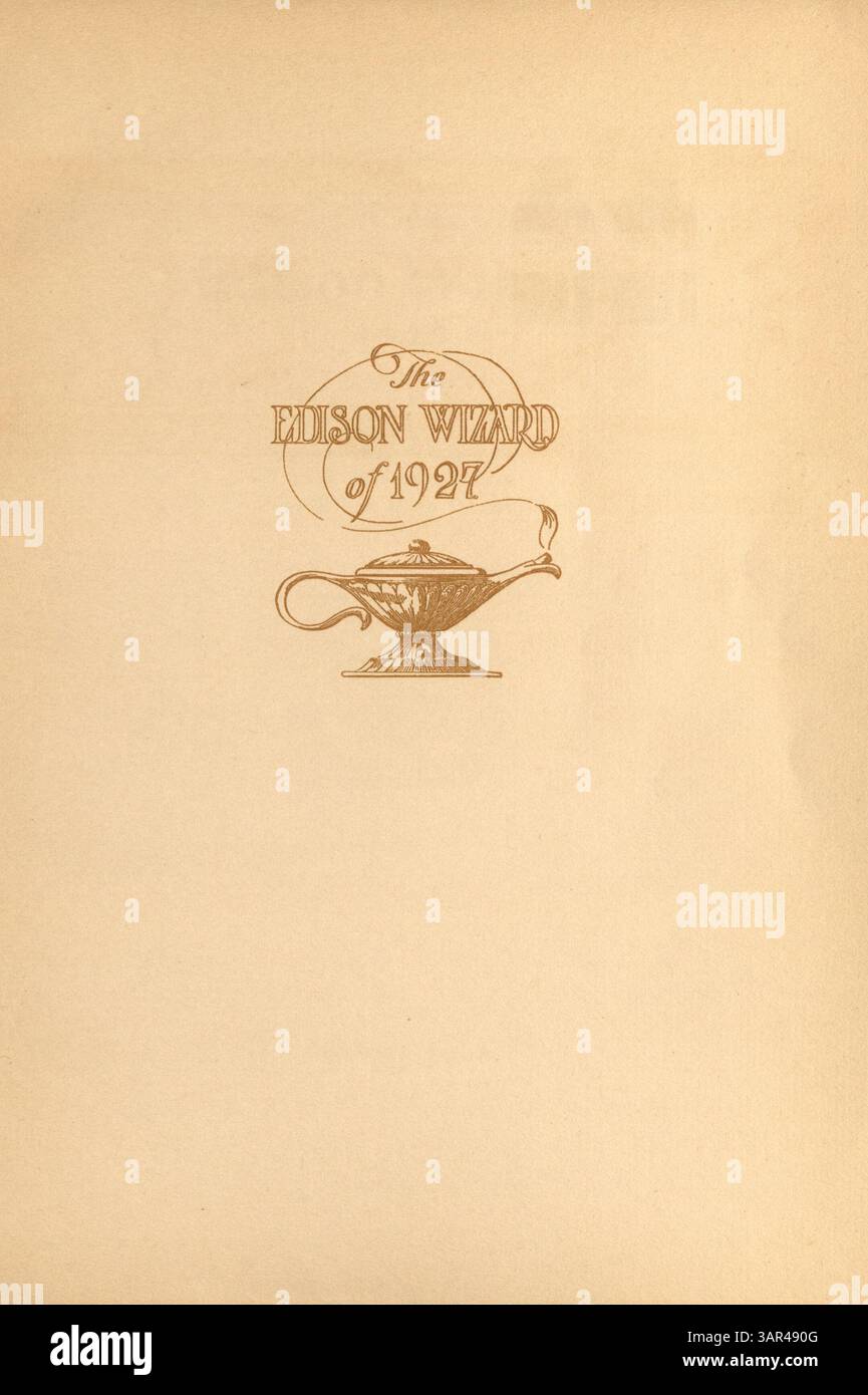 The Wizard 1927 yearbook from Edison High School chronicles the ...