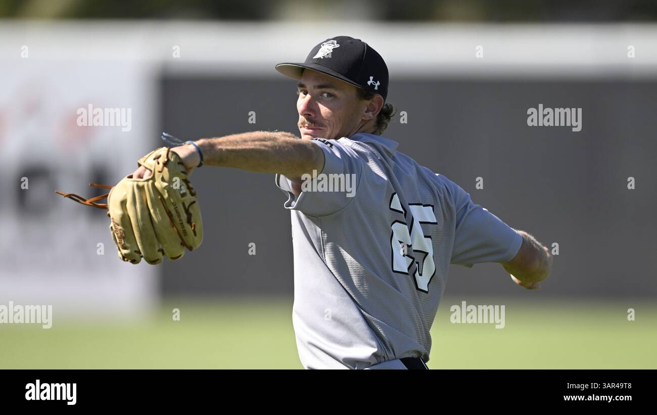New Mexico State's Austin Corbett during an NCAA baseball game on ...
