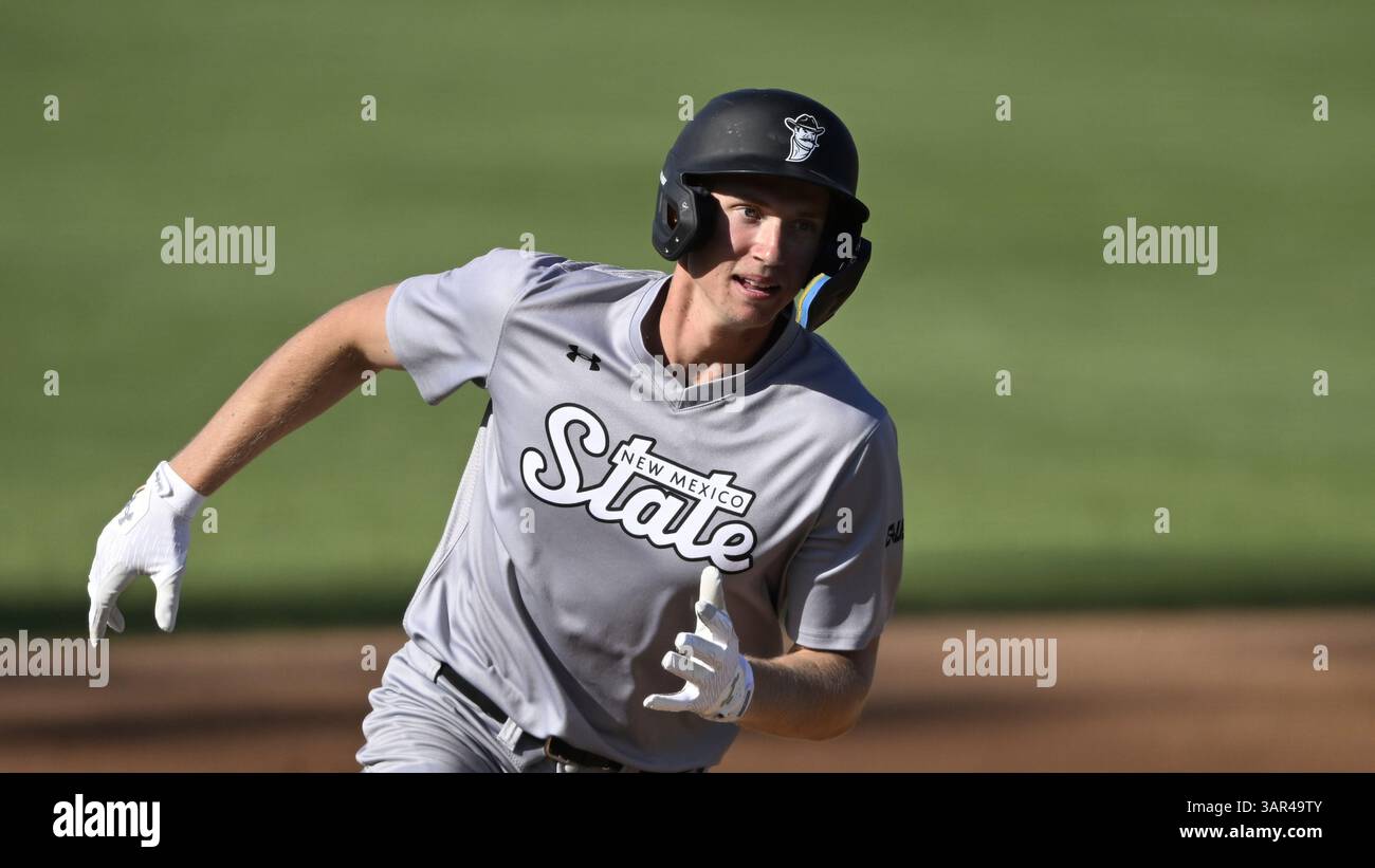 New Mexico State's Bryce Campbell during an NCAA baseball game on ...
