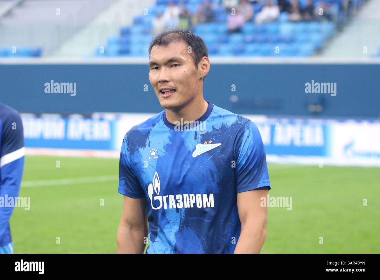 Saint Petersburg, Russia. 16th Apr, 2025. Nuraly Alip (28) of Zenit ...