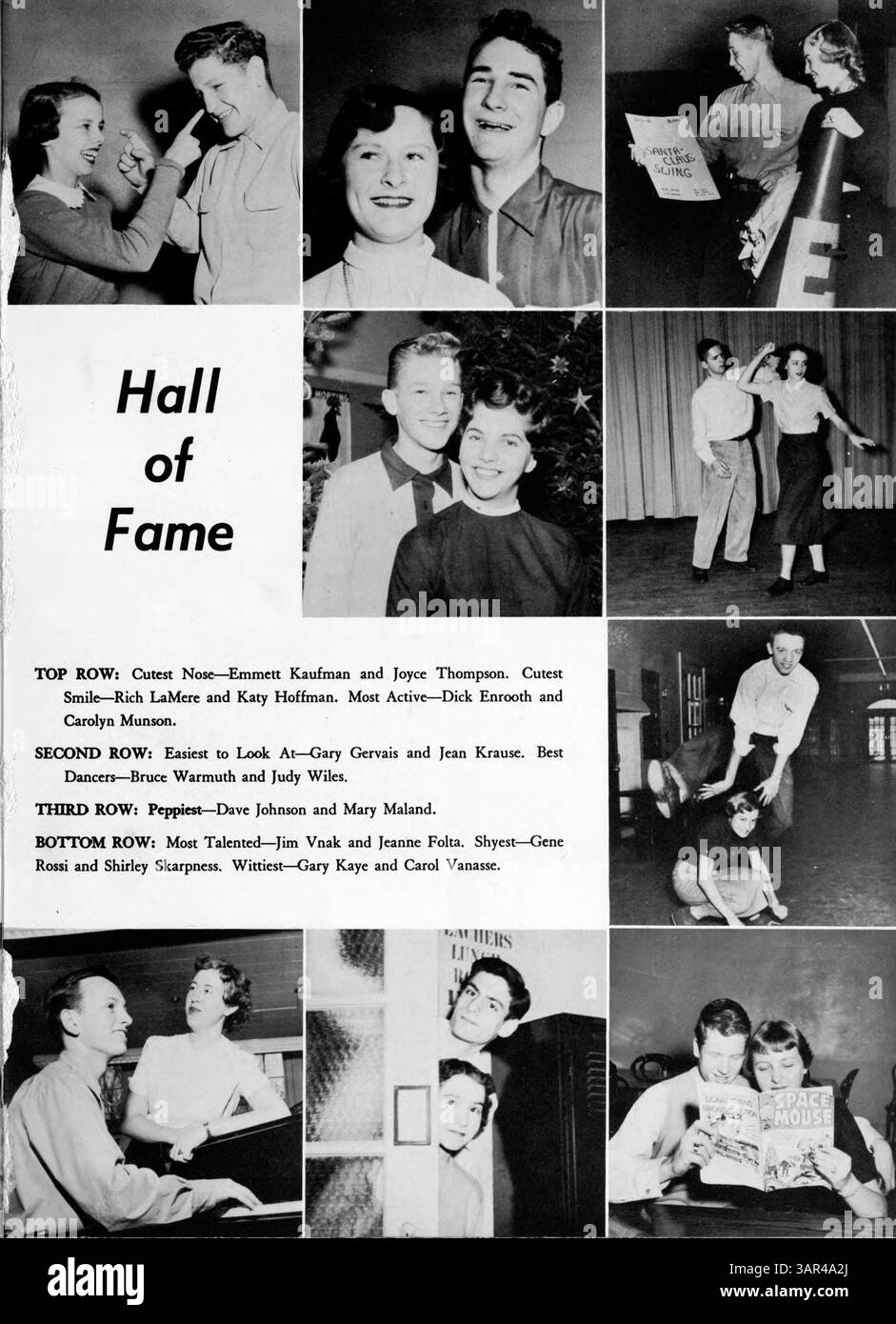 The 1954 Wizard Yearbook from Edison High School documents the ...