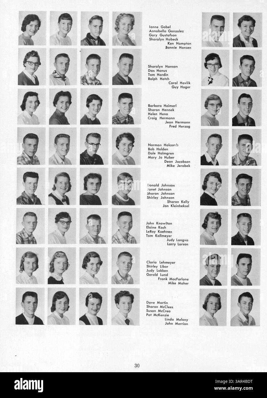 The 1957 'Voyageur' yearbook highlights the key events, student ...