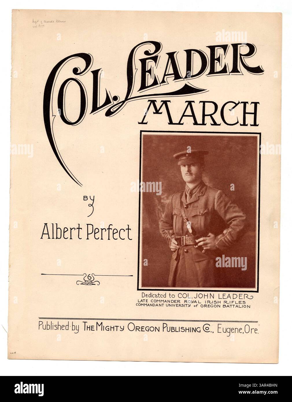 This march was composed by Albert Perfect and is dedicated to Col. John ...