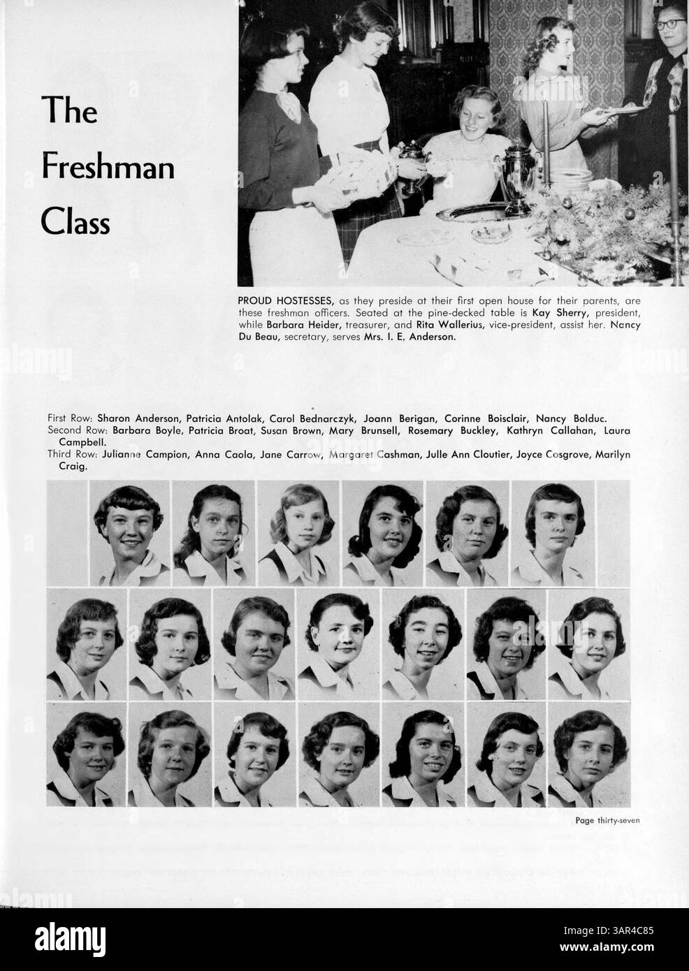 The 1951 St. Margaret's Academy yearbook, titled Dayesye, highlights ...