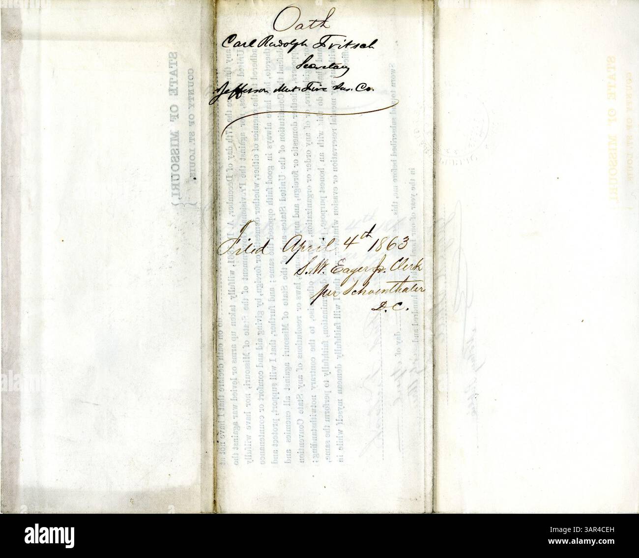 Carl Rudolph Fritsch swears an oath of allegiance to the United States ...