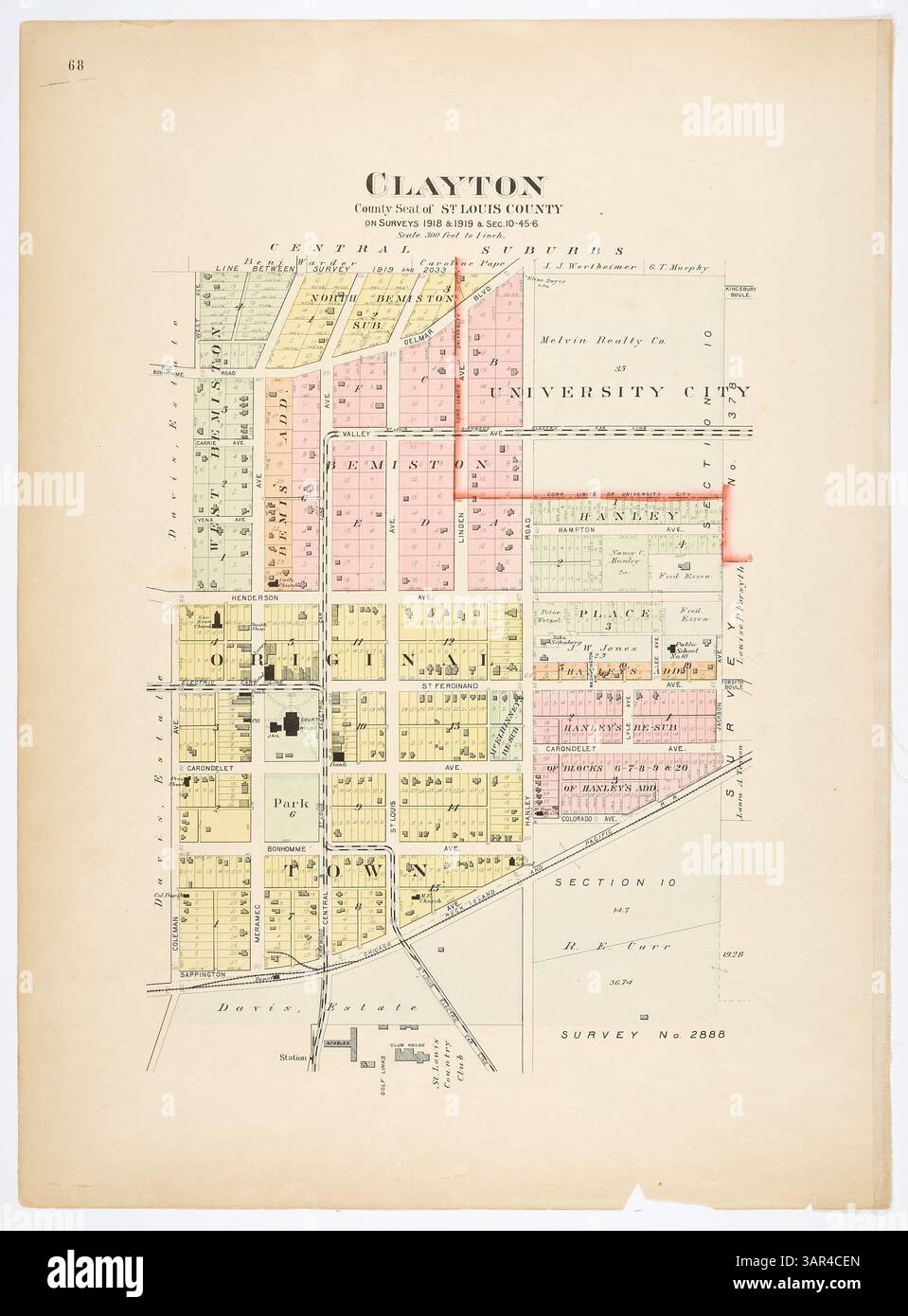 This 1909 edition of the Plat Book for St. Louis County includes ...