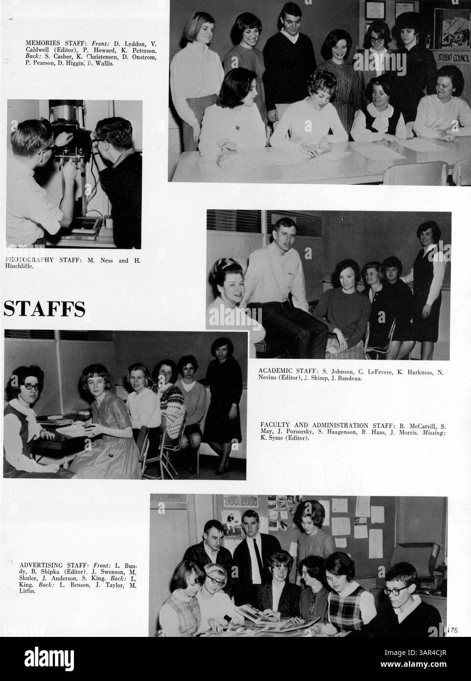 The 1964 Richfield High School yearbook records the students, teachers ...